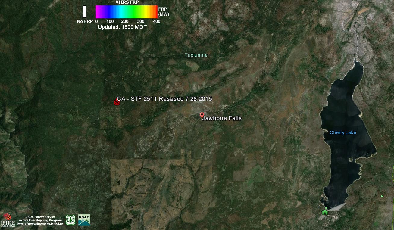 Vegetation Fire Within The Old Rim Fire – The Pine Tree