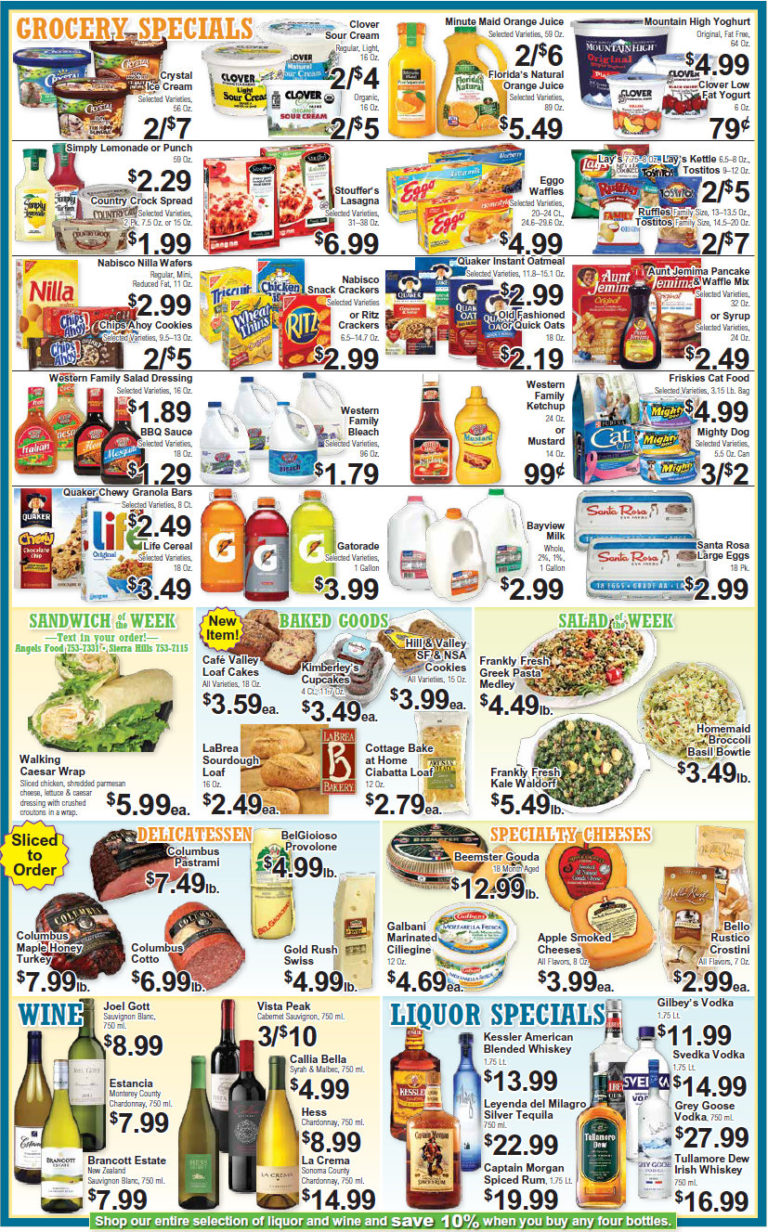 Angels Food & Sierra Hills Markets Weekly Ad Through August 2nd – The ...