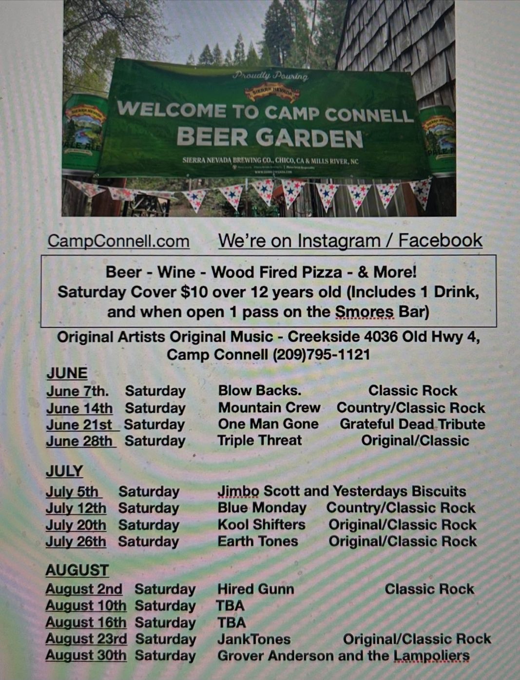 Don’t Miss The Mountain Crew June 14th at Camp Connell General Store ...