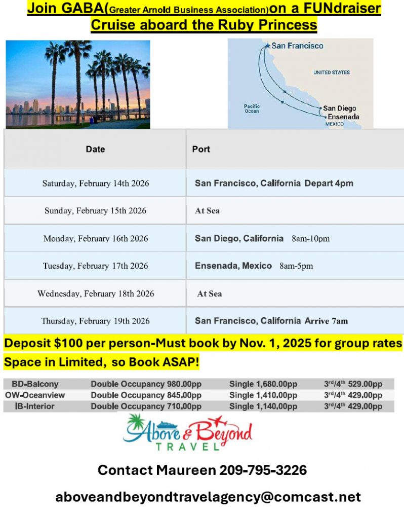 Join GABA(Greater Arnold Business Association)on a FUNdraiser Cruise ...