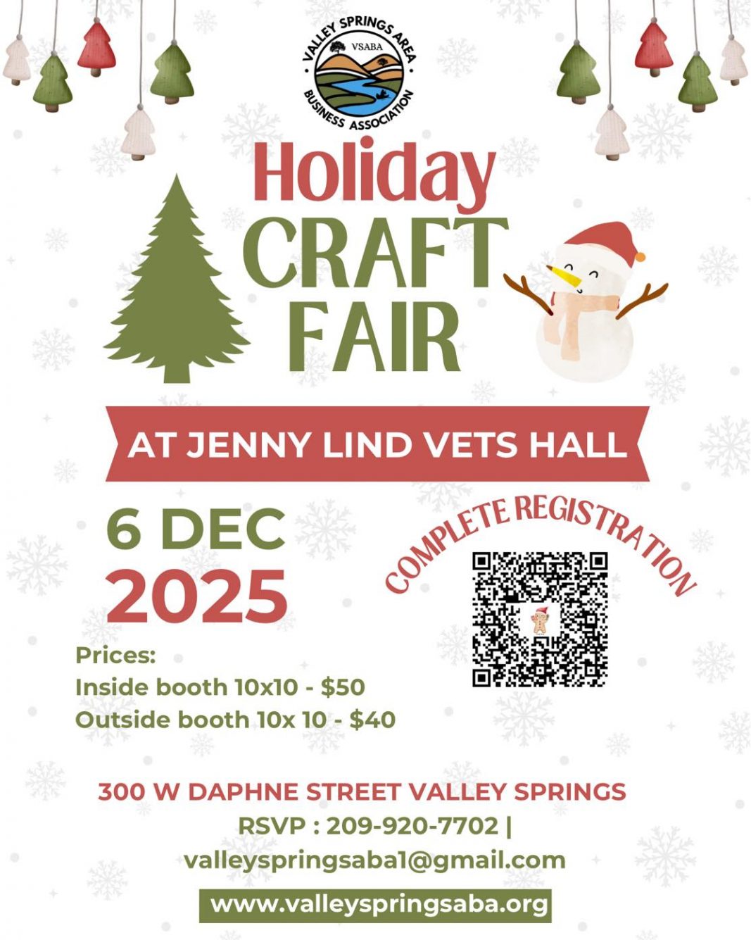 Valley Springs Christmas Craft Fair & Parade – The Pine Tree